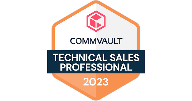 Commvault Technical Sales Professional (2023) - Credly