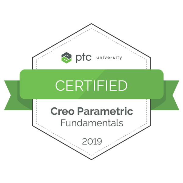 Creo Parametric Fundamentals Certification 2019 - Credly