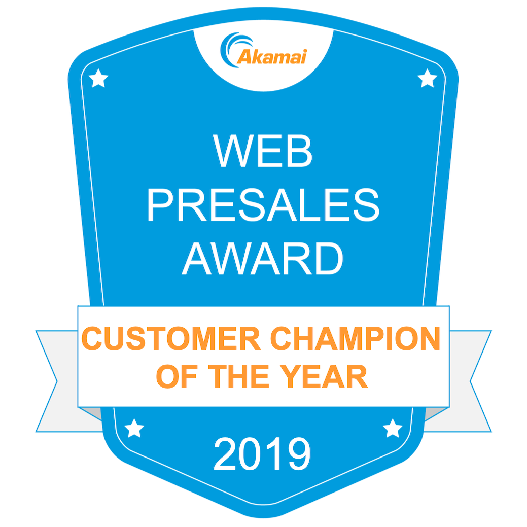 Akamai Web Presales Customer Champion Award - Credly