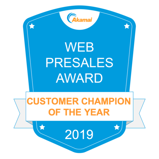 Akamai Web Presales Customer Champion Award - Credly