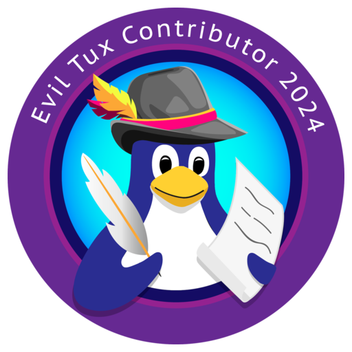 Evil Tux Contributor 2024 - Credly