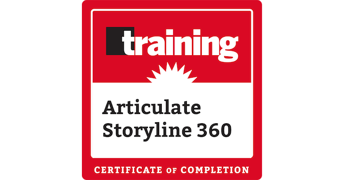 Articulate Storyline 360 Certificate Program | TechLearn 2025 - Credly