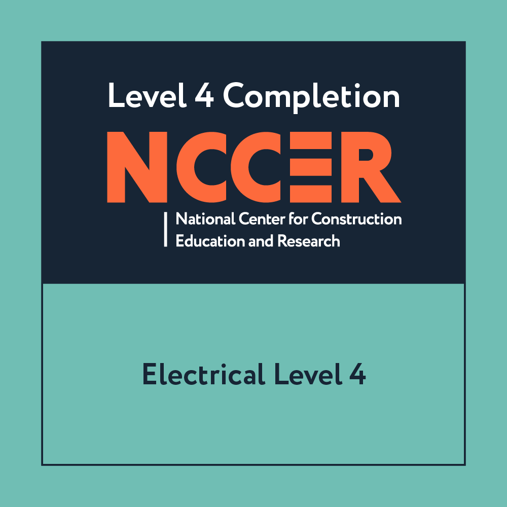 NCCER Electrical Level Four - Credly