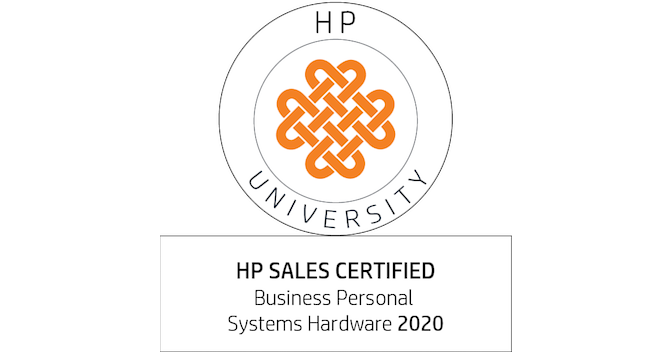 HP Sales Certified – Business Personal Systems Hardware [2020] - Credly