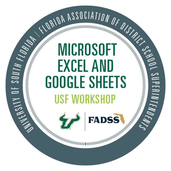 Microsoft Excel and Google Sheets Workshop - Credly