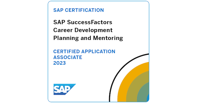 SAP Certified Application Associate - SAP SuccessFactors Career Development Planning and ...