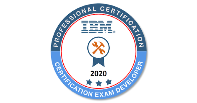 IBM Certification Exam Developer 2020 - Level III - Credly