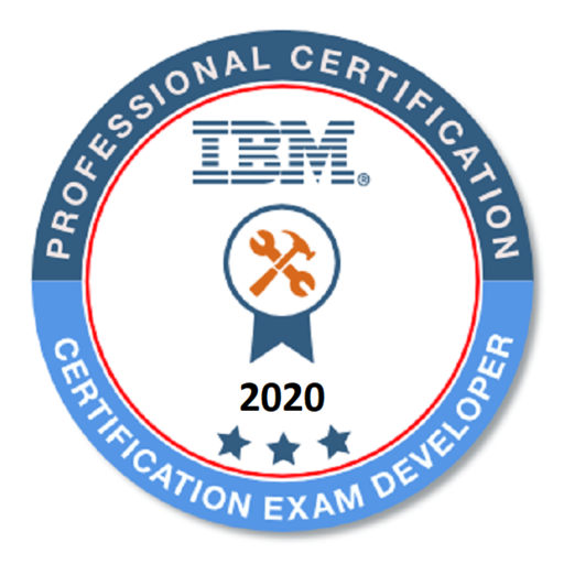 IBM Certification Exam Developer 2020 - Level III - Credly