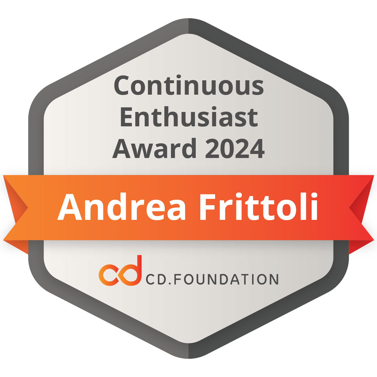 CDF Continuous Enthusiast Award 2024 🏆 - Credly