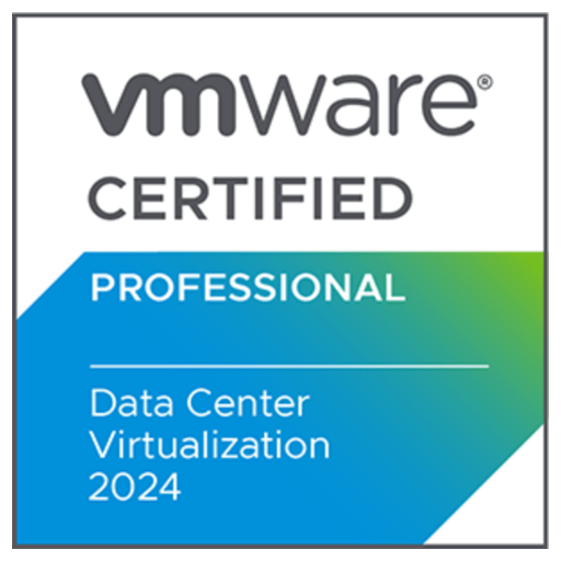 VMware Certified Professional - Data Center Virtualization 2024 - Credly
