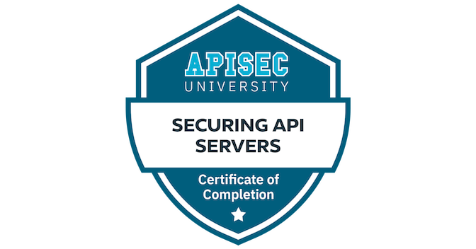 Securing API Servers (2 hours) - Credly