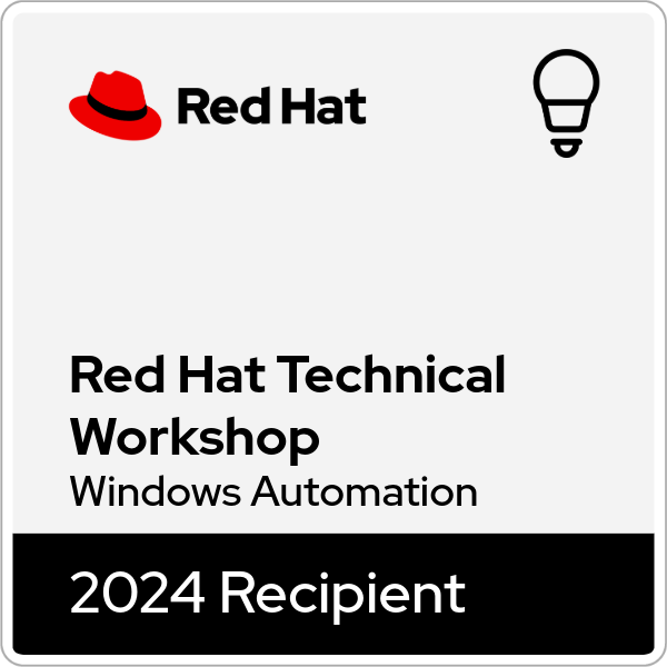 2024 Red Hat Technical Workshop - Windows Automation - Credly