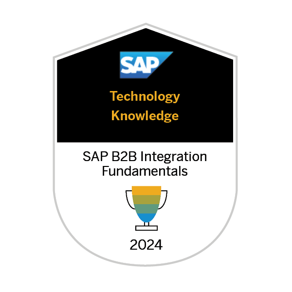 Technology Knowledge 2024 - SAP B2B Integration Fundamentals - Credly
