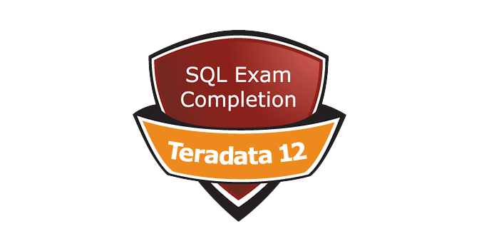 Teradata 12 SQL Exam Completion - Credly