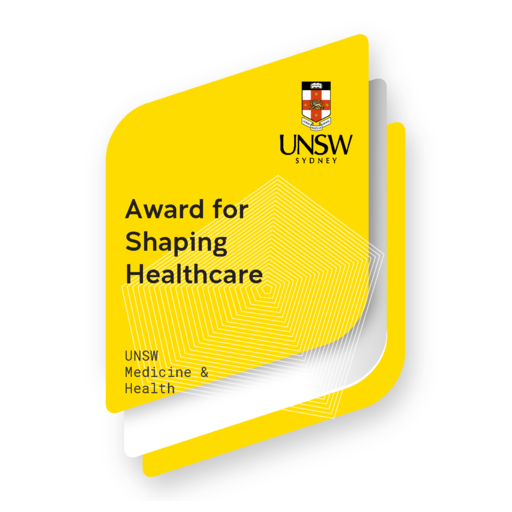 Award for Shaping Healthcare - Credly