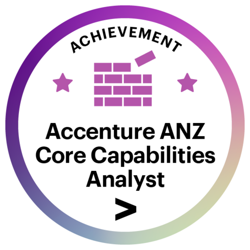 Accenture ANZ Core Capabilities Analyst - Credly