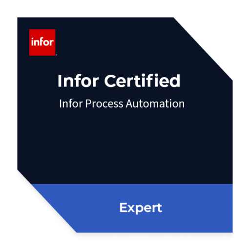 Infor Certified Process Automation Expert - Credly