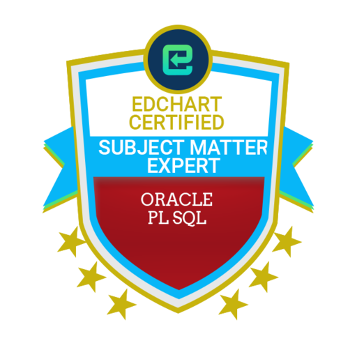 Edchart Certified Oracle PL SQL Subject Matter Expert Credly