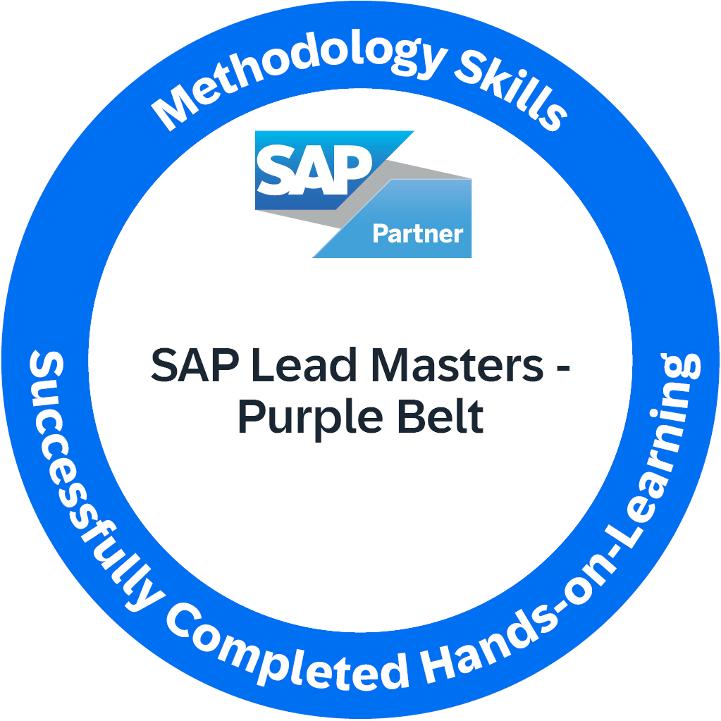 Methodology Skills - SAP Lead Masters - Purple Belt - Credly