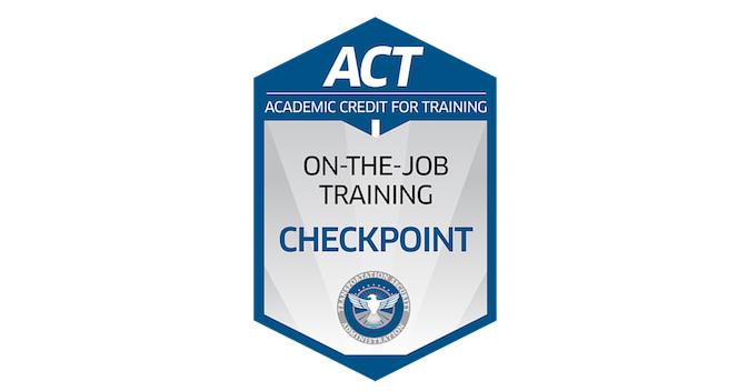 On-the-Job Training: Checkpoint - Credly
