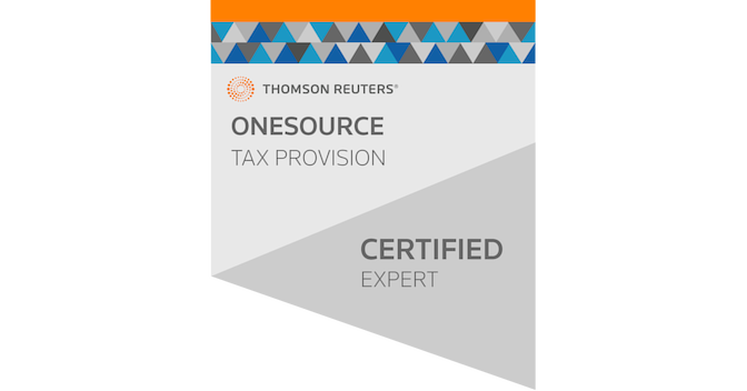 ONESOURCE Tax Provision v2016 Expert User Certification - Credly