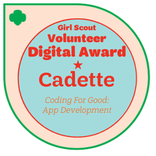 GS STEM Volunteer Cadette Coding for Good 3 - App Development - Credly