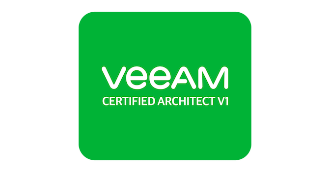 Veeam Certified Architect v1 (VMCA v1) - Credly