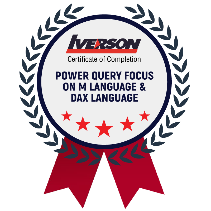 Power Query focus on M Language & Dax Language - Credly