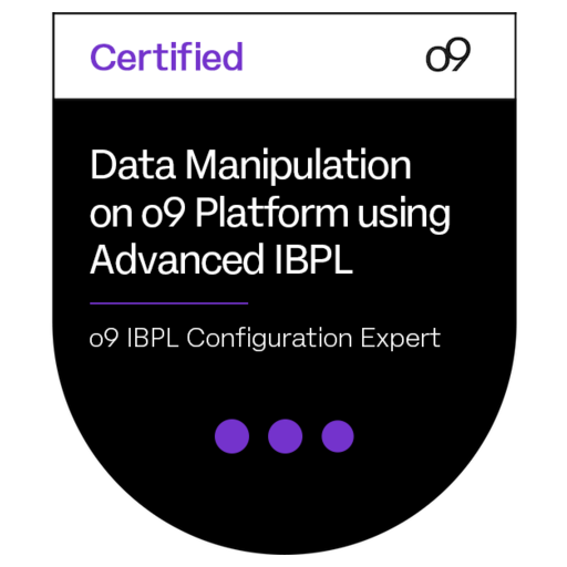 o9 IBPL Configuration Expert - Credly