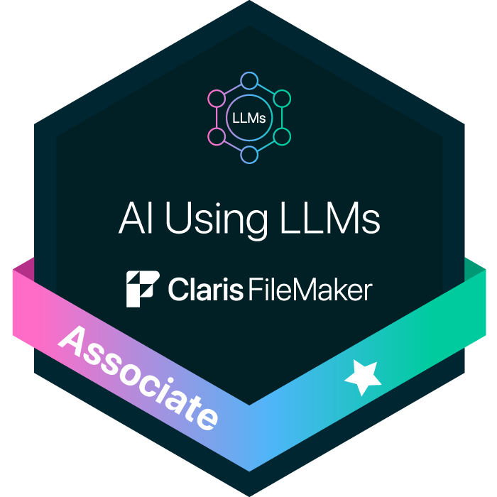 AI Fundamentals II: Using LLMs in Claris FileMaker Associate - Credly