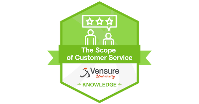 Knowledge Badge: The Scope of Customer Service - Credly