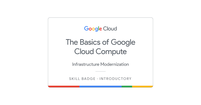 The Basics of Google Cloud Compute Skill Badge - Credly