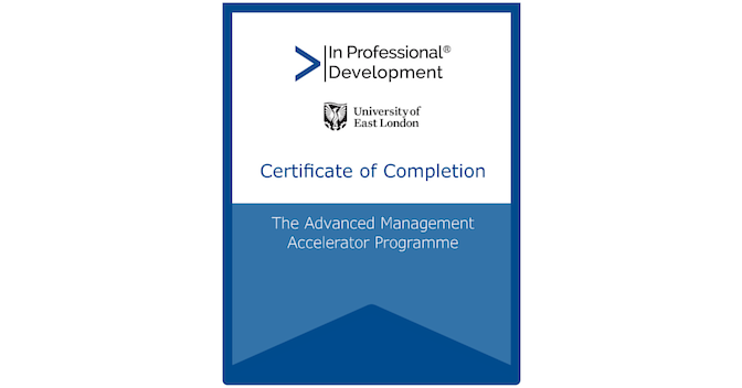 The Advanced Management Accelerator Programme - Credly