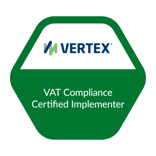 Vertex® VAT Compliance Certified Implementer - Credly