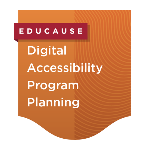 Digital Accessibility Program Planning - Credly