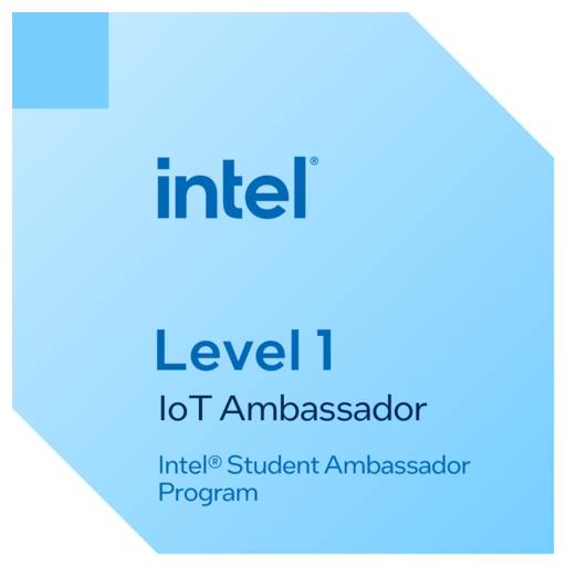 Intel® Student Ambassador Program IOT AMBASSADOR LEVEL 1 - Credly