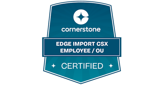 Cornerstone Edge Import - Employee/OU Certified - Credly