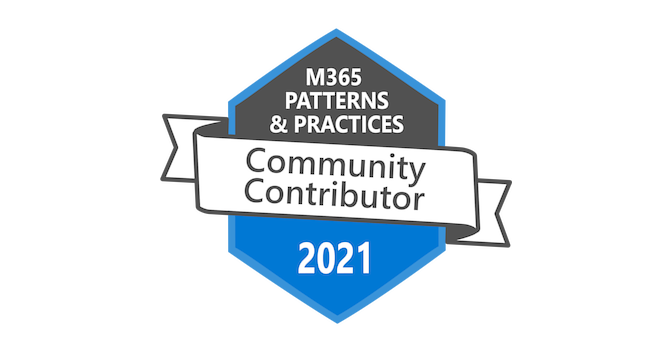 Community Contributor 2021 - Credly