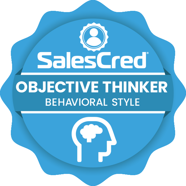 SalesCred Behavioral Style: Objective Thinker - Credly