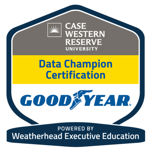 Weatherhead Executive Education: Goodyear Data Champion Certfication ...