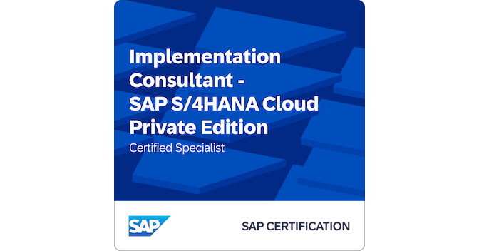 SAP Certified Specialist - Implementation Consultant - SAP S/4HANA ...