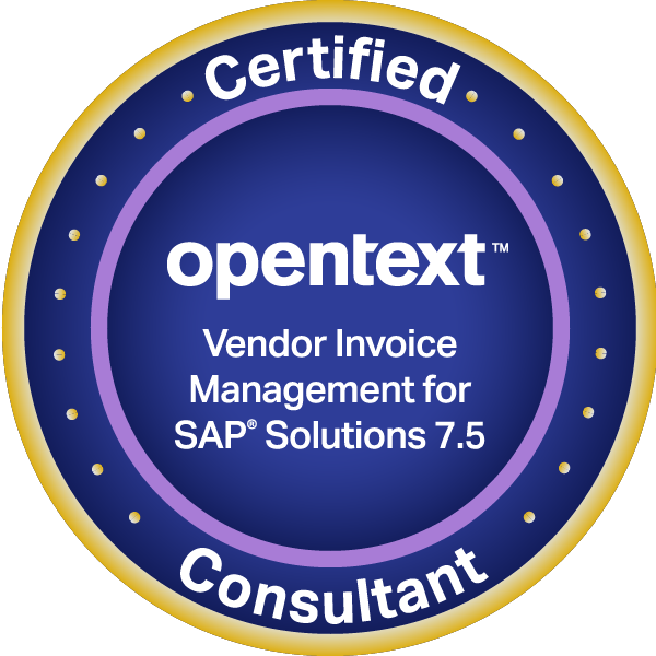 OpenText Certified Consultant - Vendor Invoice Management for SAP Solutions 7.5 - Credly