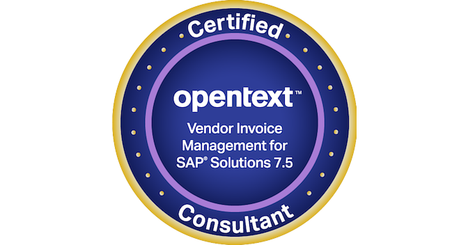 OpenText Certified Consultant - Vendor Invoice Management for SAP ...