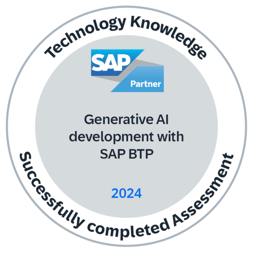 Technology Knowledge - Generative AI development with SAP BTP - Credly