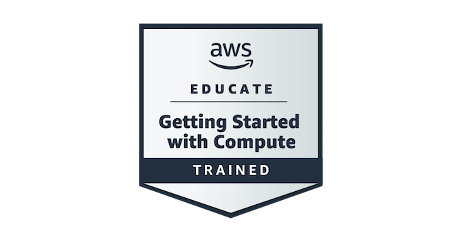 AWS Educate Getting Started with Compute - Training Badge - Credly