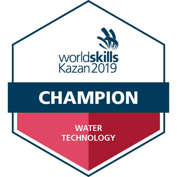 WorldSkills Kazan 2019 - Champion - Water Technology - Credly