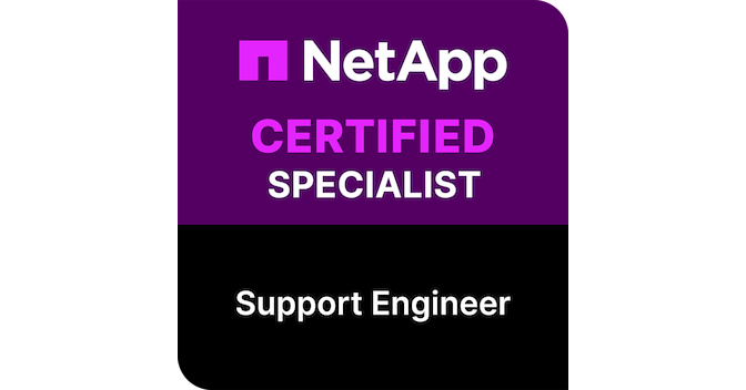 NetApp Certified Support Engineer - ONTAP Specialist - Credly