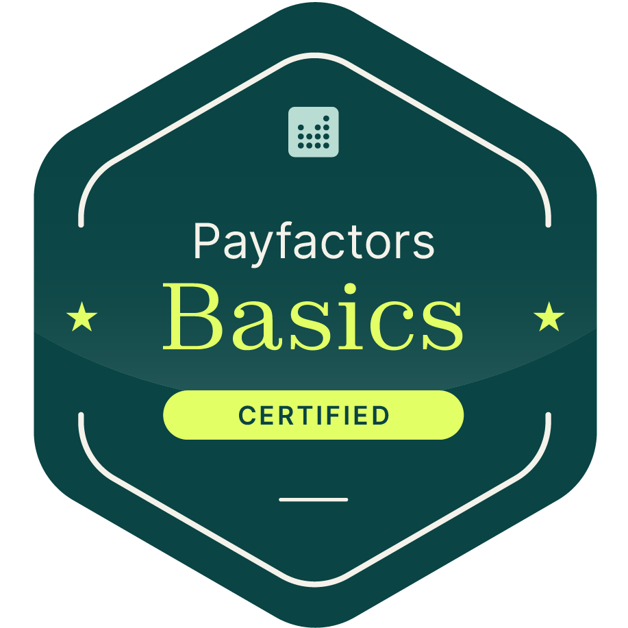 Payfactors Basics Certification - Credly