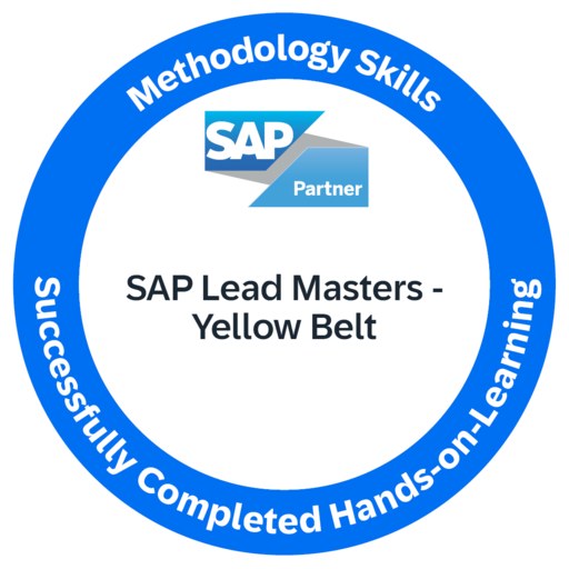 Methodology Skills - SAP Lead Masters - Yellow Belt - Credly