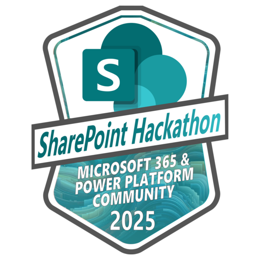 SharePoint 2025 Hackathon - Microsoft 365 & Power Platform Community - Credly
